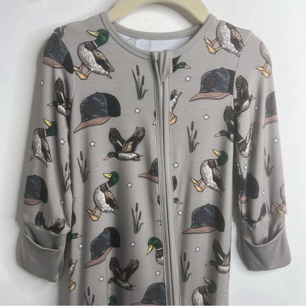 One Pieces | Whimsy Co Bamboo Duck Hunting Footless Romper Size 1824 ...